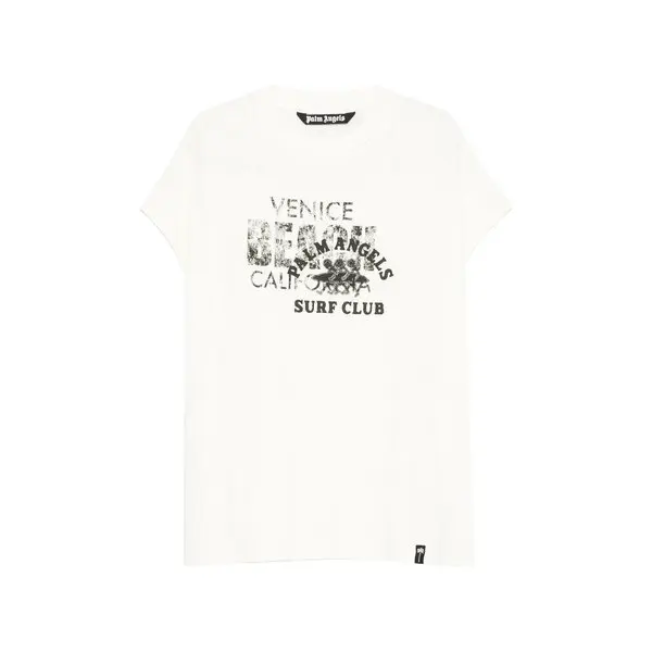 Palm Angels Neutrals T-shirts & Vests T-shirts - Cream