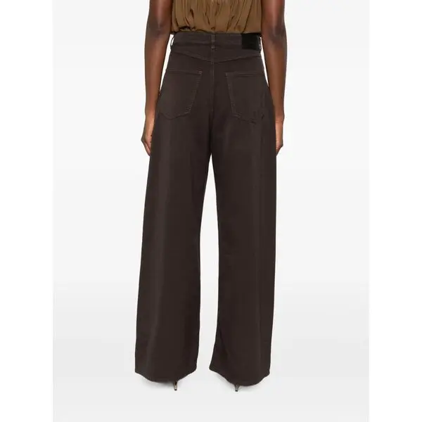 Sportmax Wide-leg Denim Jeans - Brown