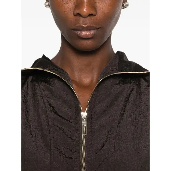 Sportmax Oversized Hooded Jacket - Brown