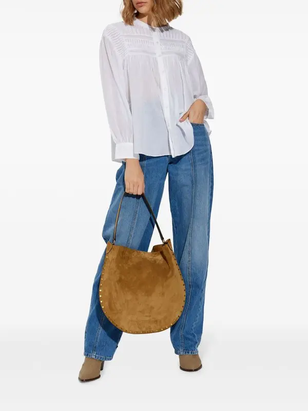 Isabel Marant Étoile White Pleated Cotton Shirt