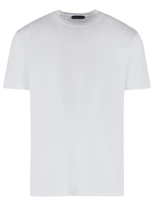 TOM FORD Lyocell And Cotton T-shirt - White