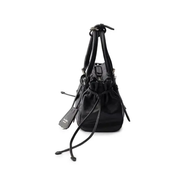 Prada Bonnie Leather Tote Bag - Black