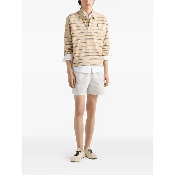 Prada Neutrals Polo Shirts