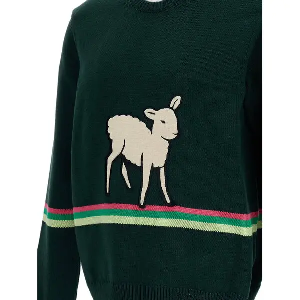 JW Anderson Lamb Intarsia Crew Neck Sweater