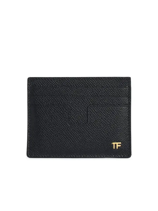TOM FORD Leather Cardholder - Black