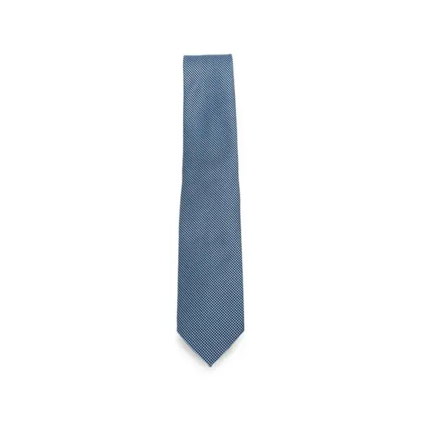 TOM FORD Houndstooth Neck Tie - Blue