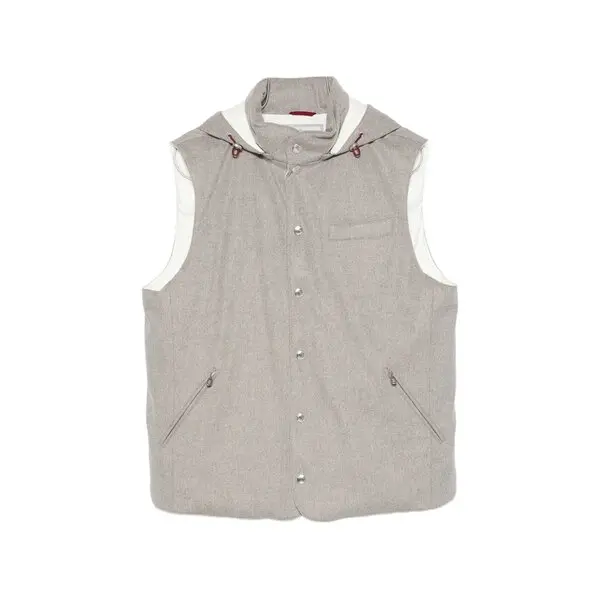 Brunello Cucinelli Grey Jackets Waistcoats & Gilets