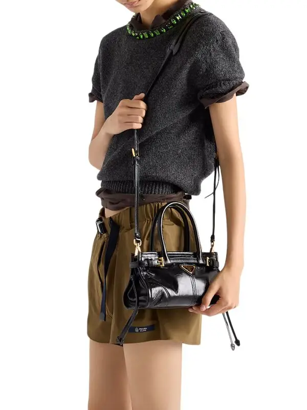 Prada Bonnie Mini Leather Handbag