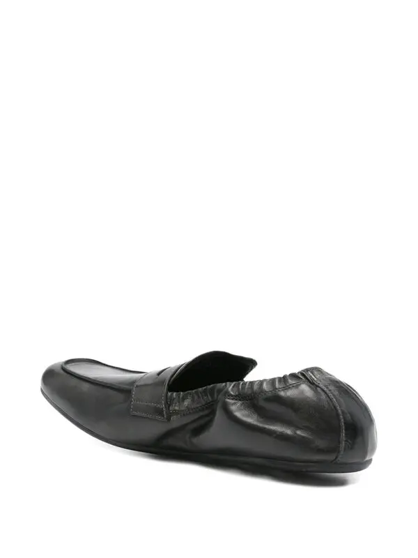 Prada Shuffle Leather Loafers