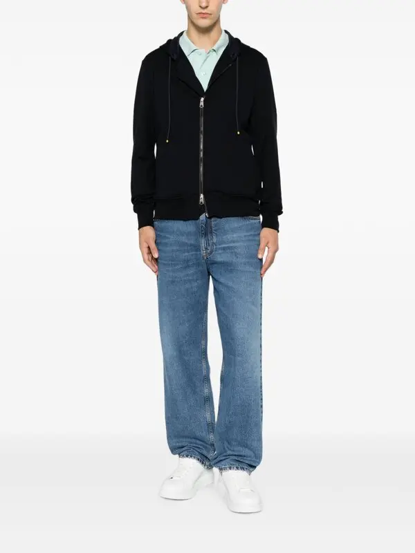 Paul Smith Full Zip Hooded Sweatshirt - Multicolor