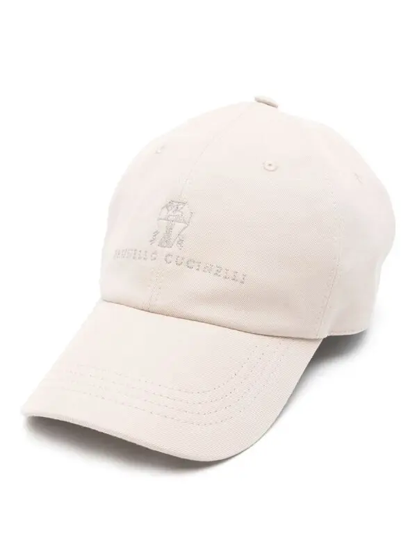 Brunello Cucinelli Logo Cotton Baseball Cap