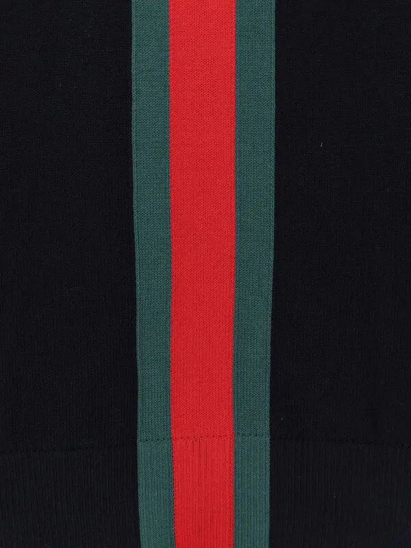 Gucci Web Detail Cotton T-shirt - Multicolor