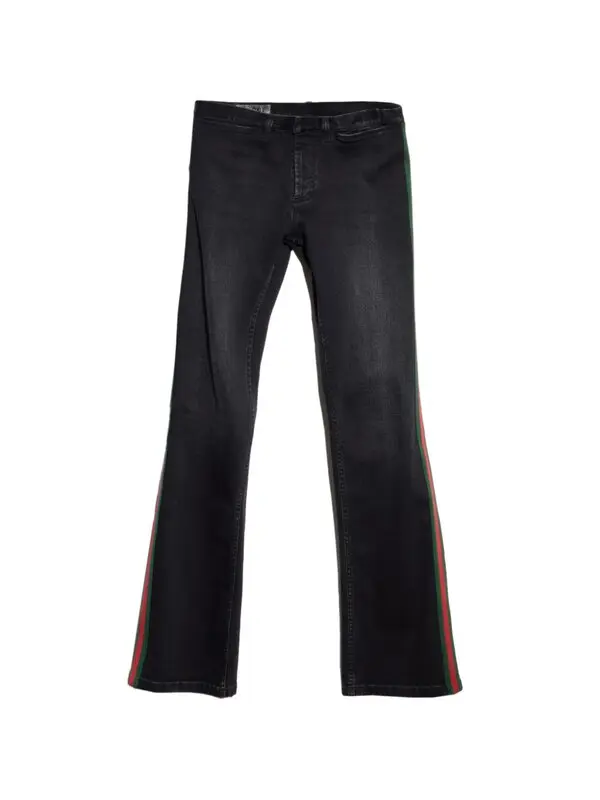 Gucci Denim Cotton Jeans With Stripe Detail - Multicolor