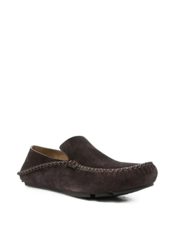 Loewe Rambla Suede Loafers