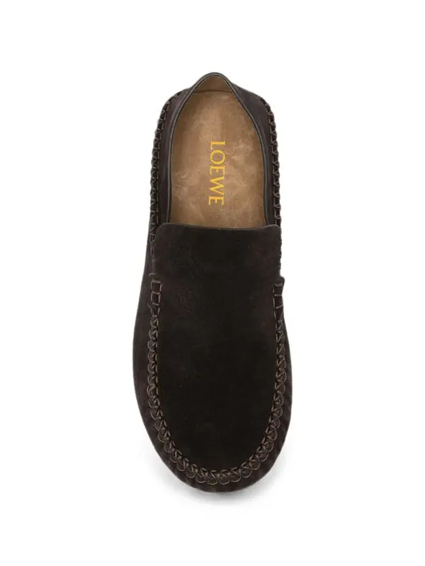 Loewe Rambla Suede Loafers