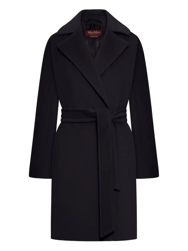 Max Mara Belted Wool Coat - Multicolor