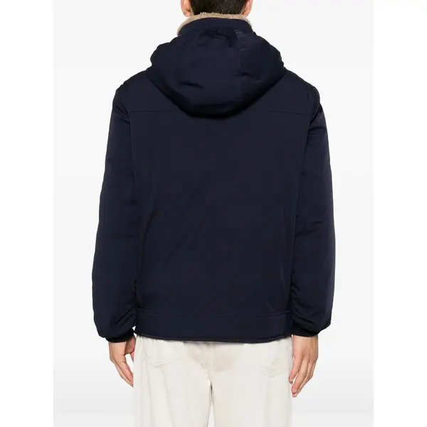 Brunello Cucinelli Hooded Shearling Collar Jacket