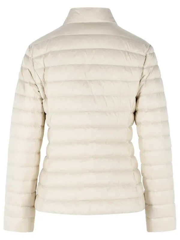 Moncler Igelle' Short Ivory Polyamide Down Jacket