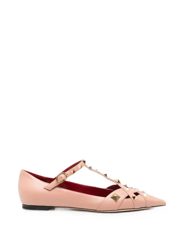 Valentino Garavani Studded Leather Ballet Flats - Multicolor