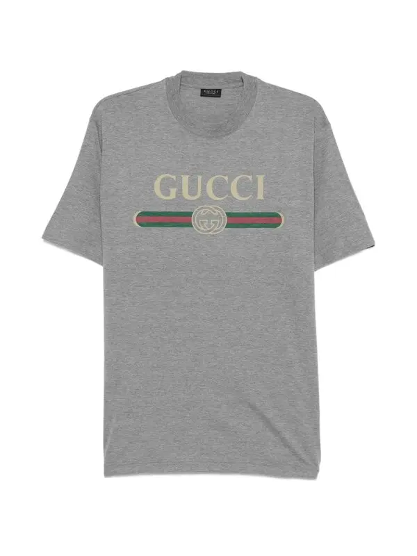Gucci Logo Print Cotton T-shirt - Multicolor