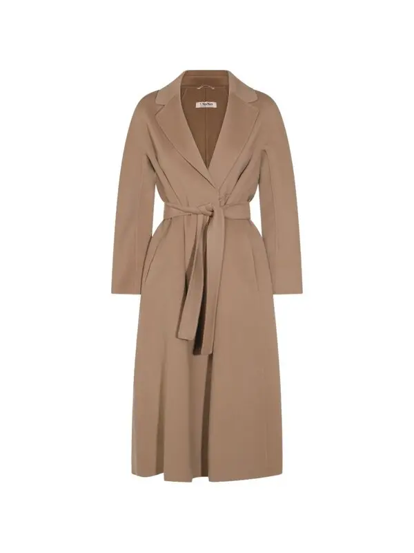 Max Mara Belted Long Coat - Multicolor