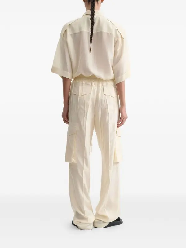 Phoebe Philo Silk Cargo Trousers