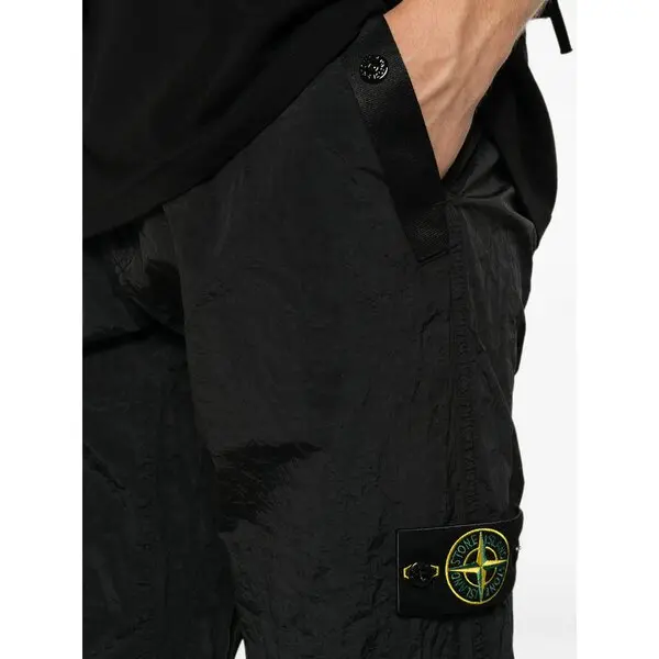 Stone Island Crinkled Texture Track Trousers
