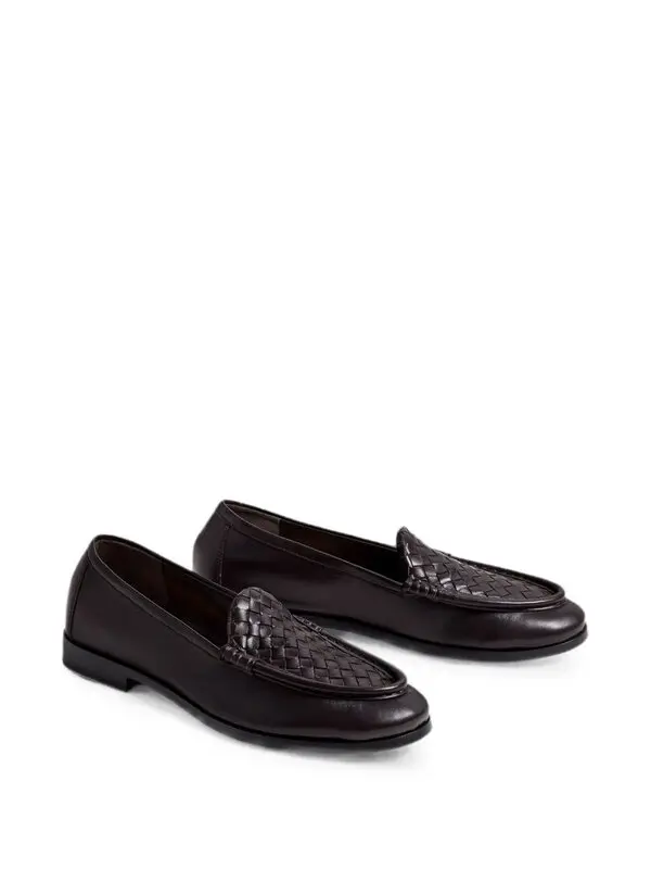 Bottega Veneta Silenzio Leather Loafers - Multicolor