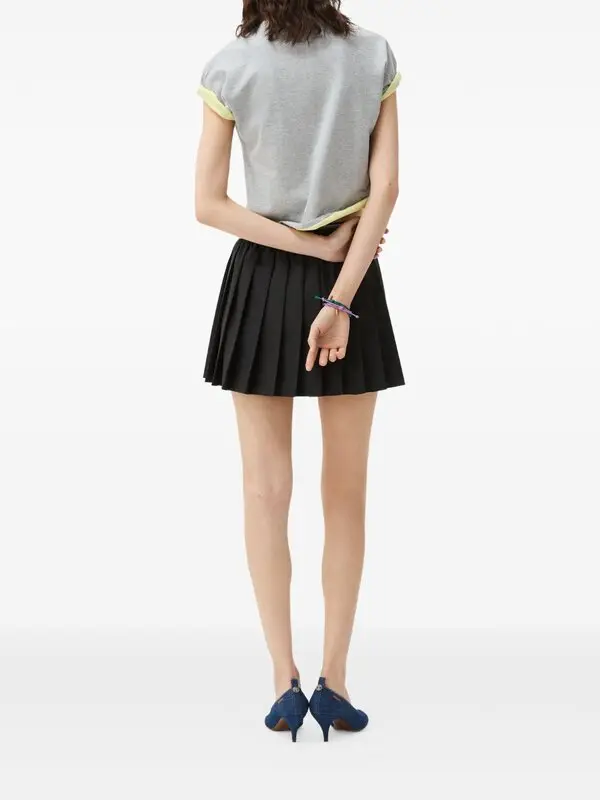 Versace Pleated Wool Skirt