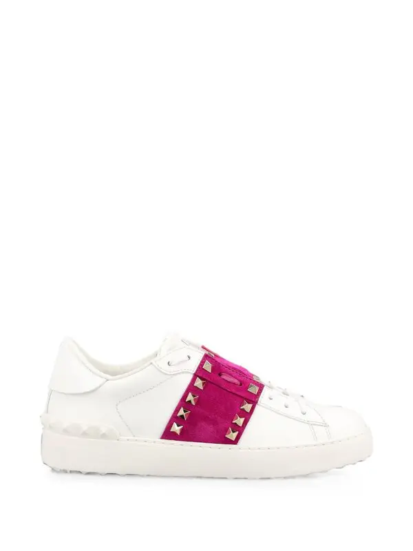 Valentino Garavani Rockstud Untitled Leather Sneakers - Multicolor