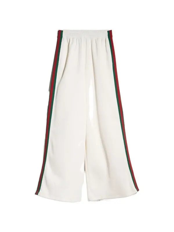 Gucci Cotton Blend Wide-leg Trousers - Multicolor