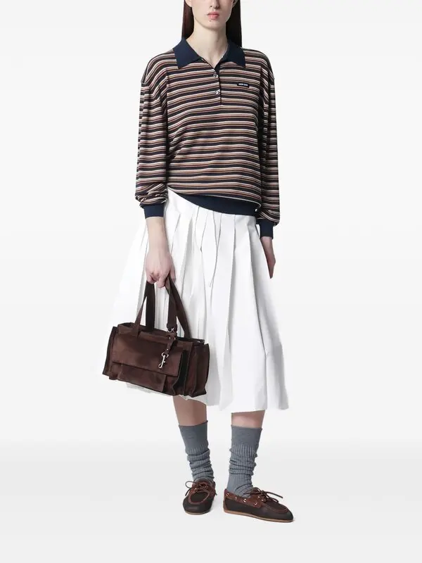 Miu Miu Utilitaire Suede Leather Tote Bag