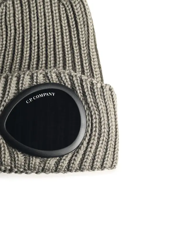 C.P. COMPANY Goggle Beanie - Cream