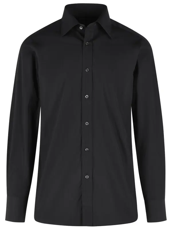 TOM FORD Slim' Cotton Shirt - Black
