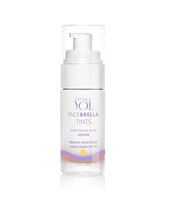 MAMA SOL Facebrella Tints 100% Mineral Glow Serum Spf 45 / Pa - Medium