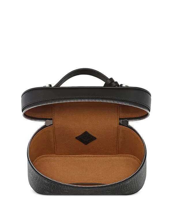 Mcm Visetos Canvas Vanity Case - Black