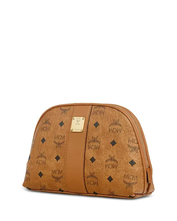 Mcm Visetos Canvas Vanity Case