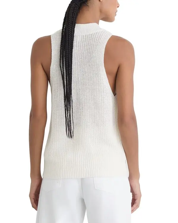 REISS Robin Linen V Neck Sweater Vest