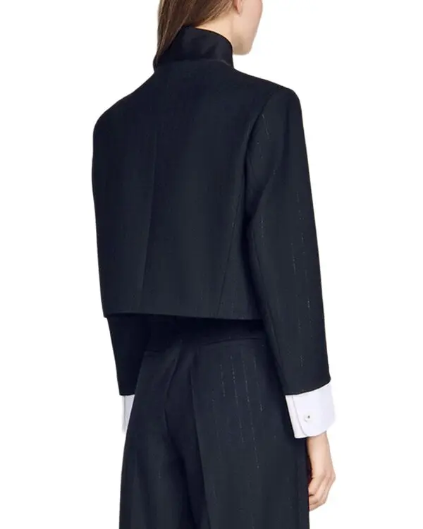 Sandro Stand Collar Short Jacket