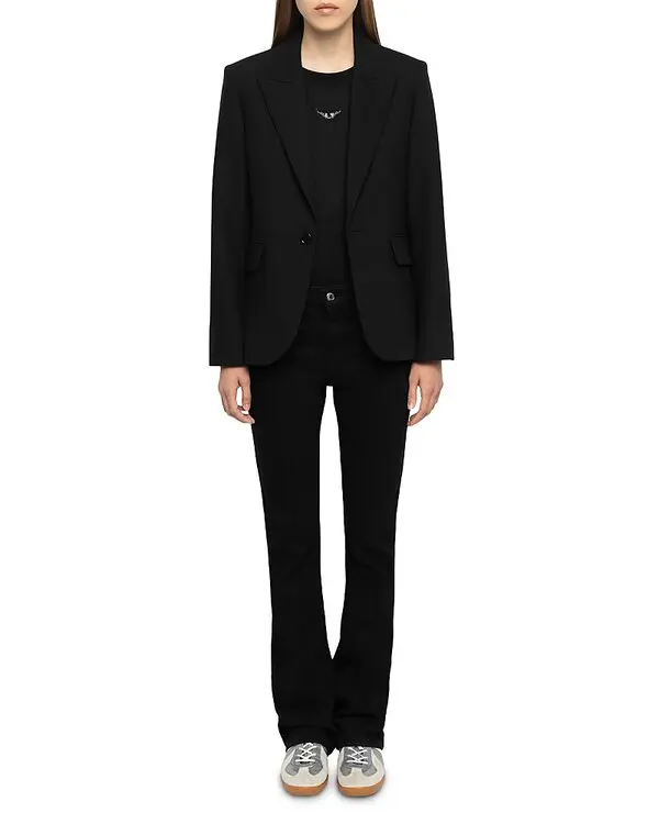 Zadig&Voltaire Vavy Strauss Rock N Roll Blazer - Black