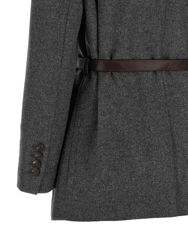 Brunello Cucinelli Belted Jacket - Multicolor