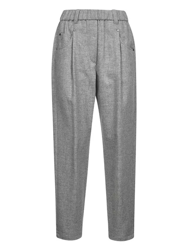 Brunello Cucinelli Tailored Wool Trousers - Multicolor