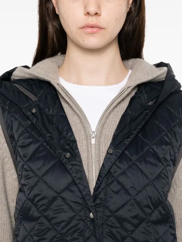 Brunello Cucinelli Quilted Down Vest - Multicolor