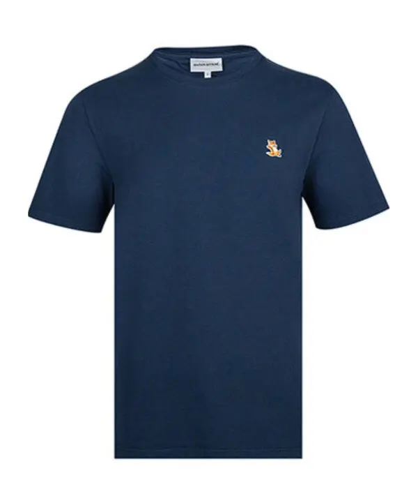 Maison Kitsuné Fox Decorated T-shirt - Blue