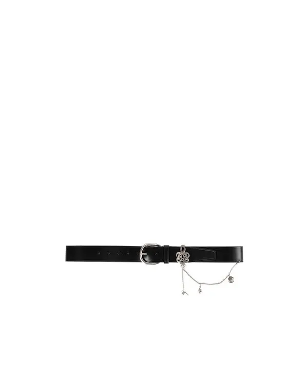 ANN DEMEULEMEESTER Ranja 4 Cm Belts With Charms - Black