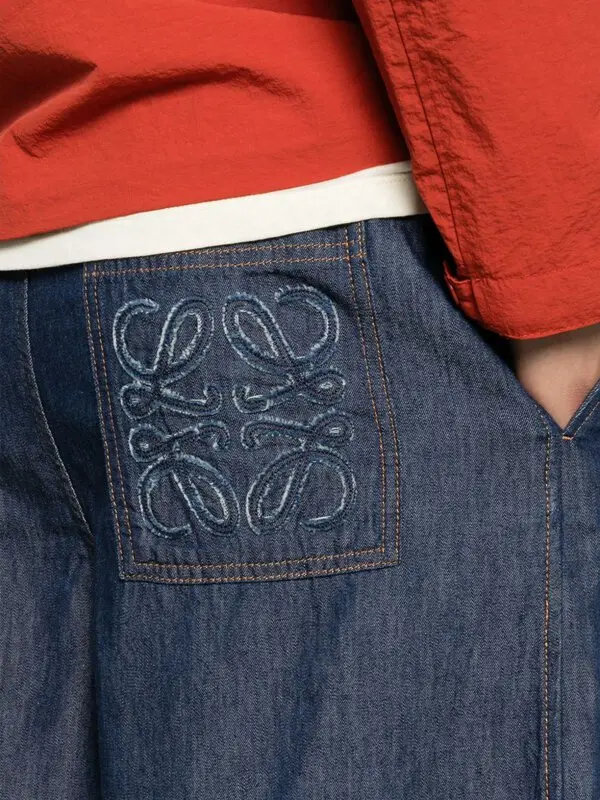 Loewe Anagram Denim Shorts