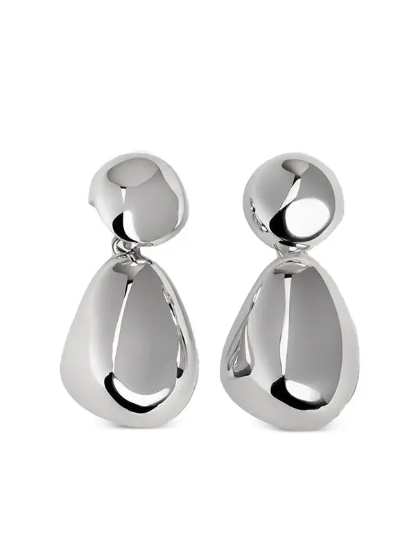 Phoebe Philo Pebble Silver Earrings