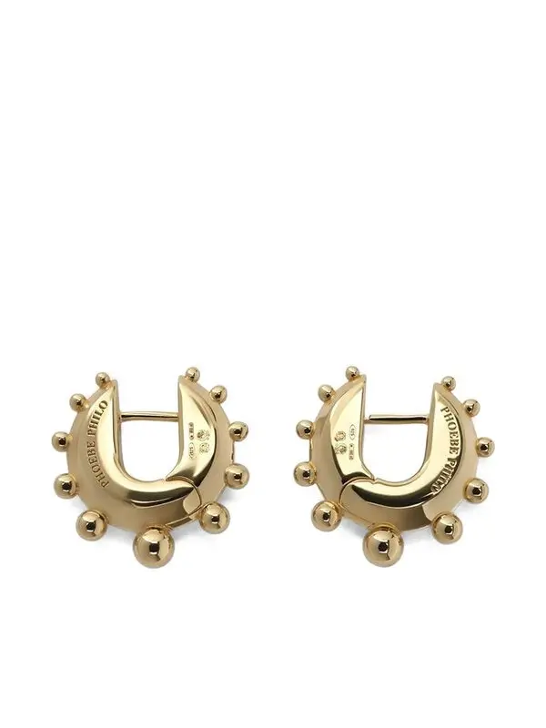 Phoebe Philo Beaded Hoop Small Earrings