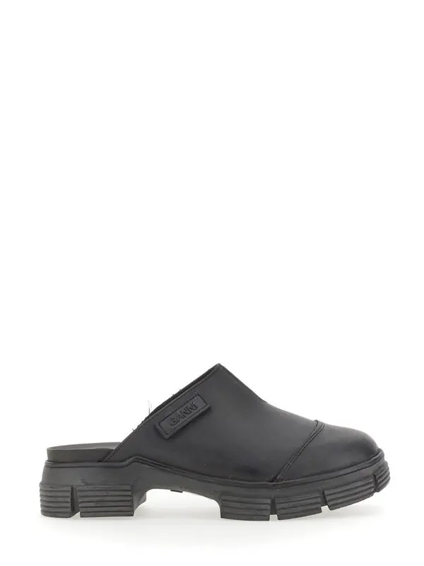 GANNI City Sabots - Black