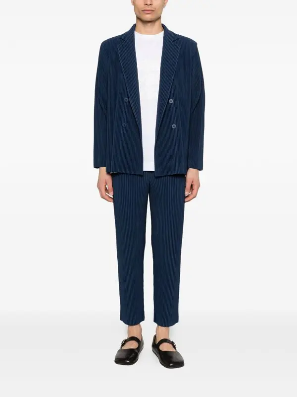 Issey Miyake Pleated Single-breasted Jacket